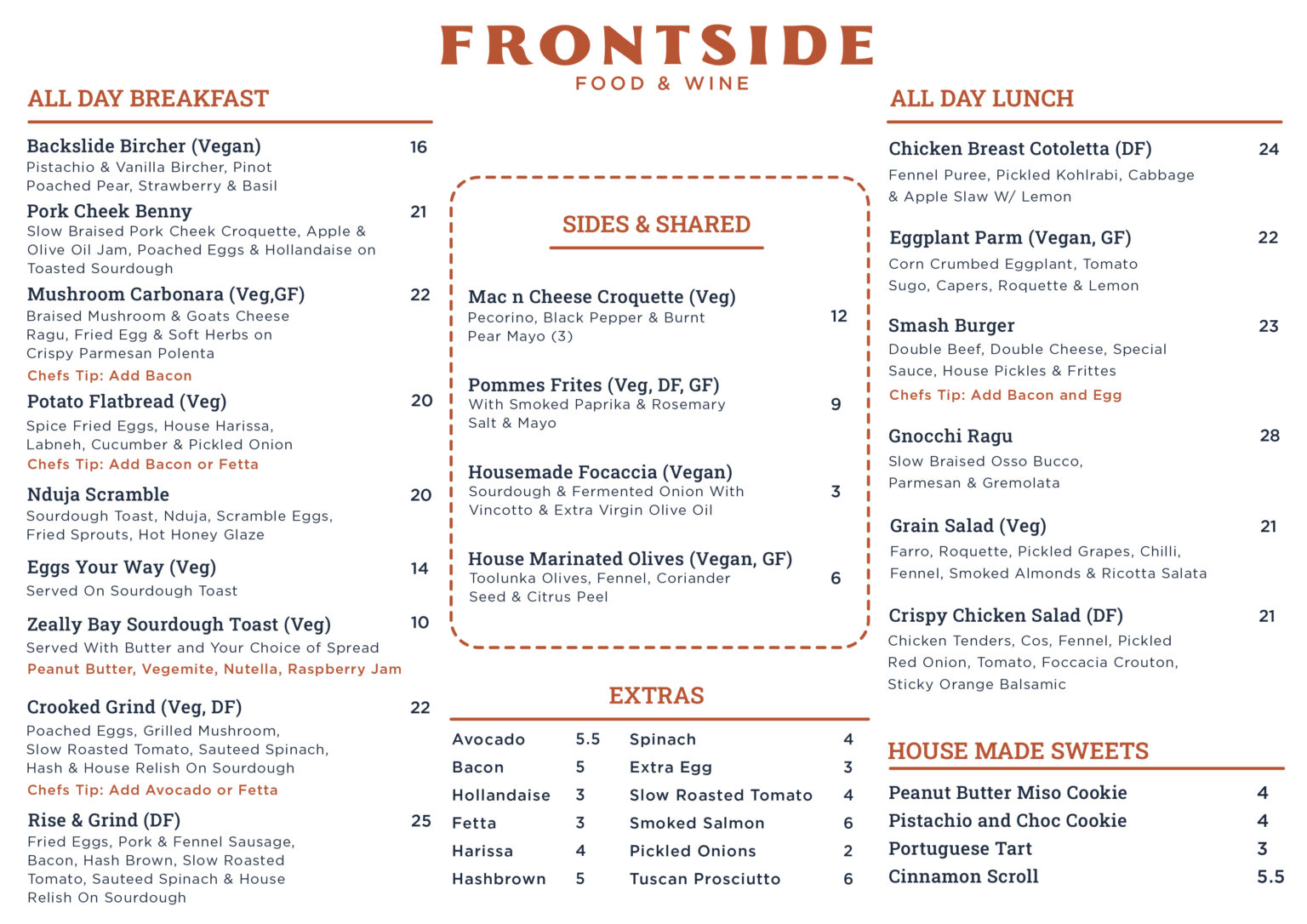 Menu – FRONTSIDE FOOD & WINE